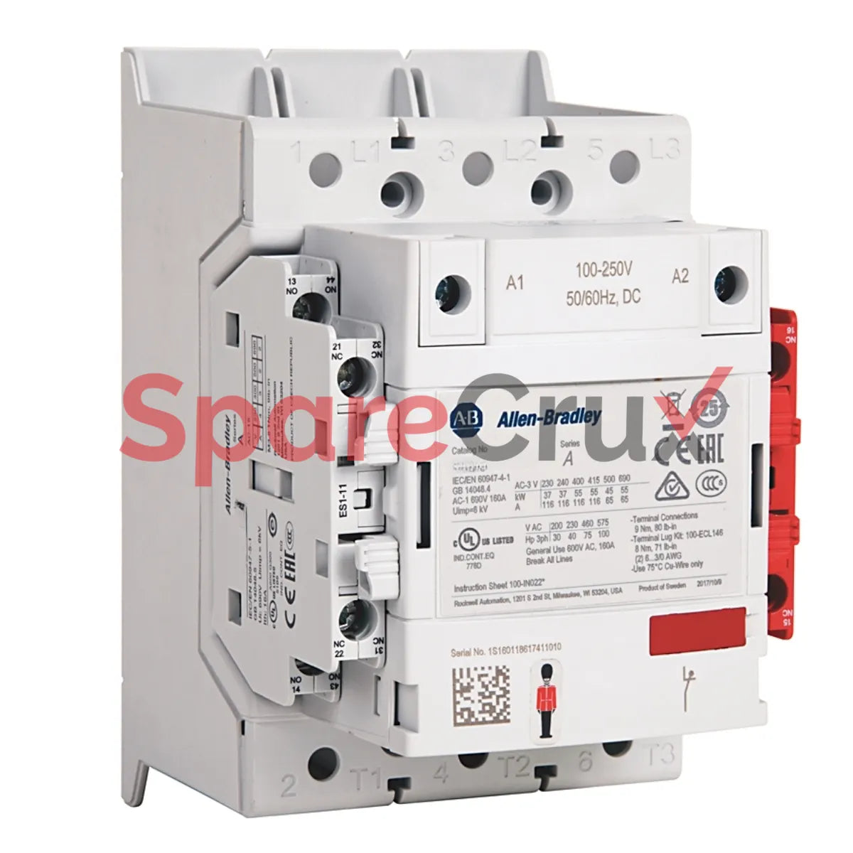 100S-E65KJ04C | ALLEN BRADLEY | IEC 65 A Safety Contactor – SpareCrux