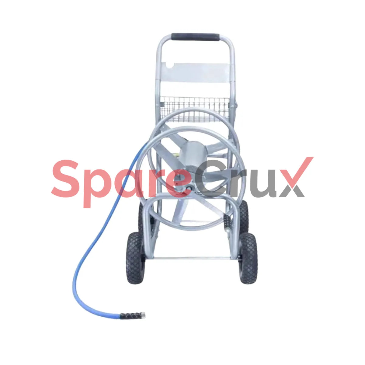 ZRC | ZEPHYR | Steel Silver Empty Water Hose Reel Cart without Hose ...